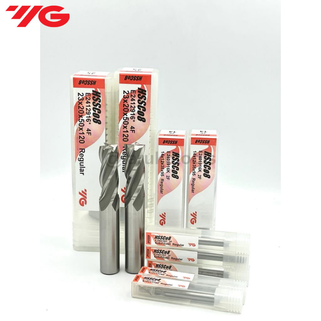 [D1.0-D12.0mm] 100% Original YG-1 HSSCo8 End Mills 2 Flutes and 4 ...