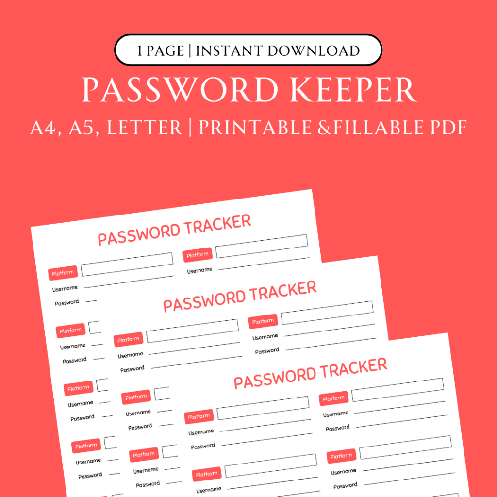 [PDF LIST] PASSWORD KEEPER 12 DETAILS FILL IN PINK AND WHITE VERSION ...