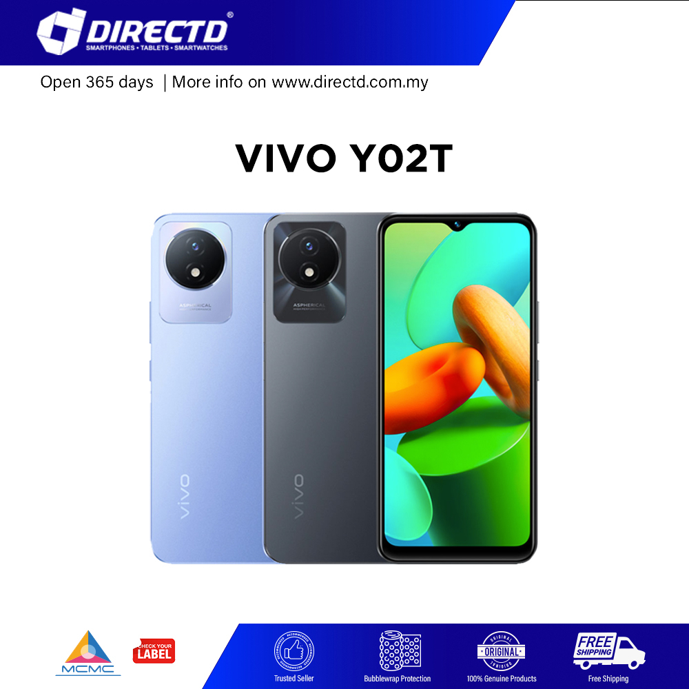 VIVO Y02T [4GB+4GB Extended RAM | 128GB ROM] | Shopee Malaysia