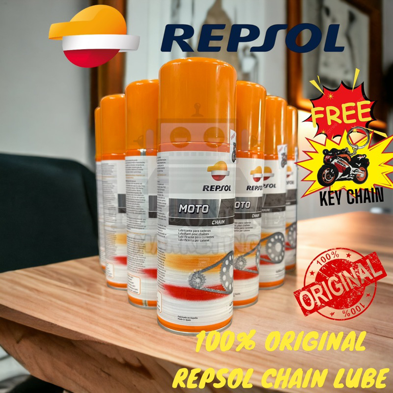 💯 ORIGINAL REPSOL CHAIN LUBE 400ML | Shopee Malaysia