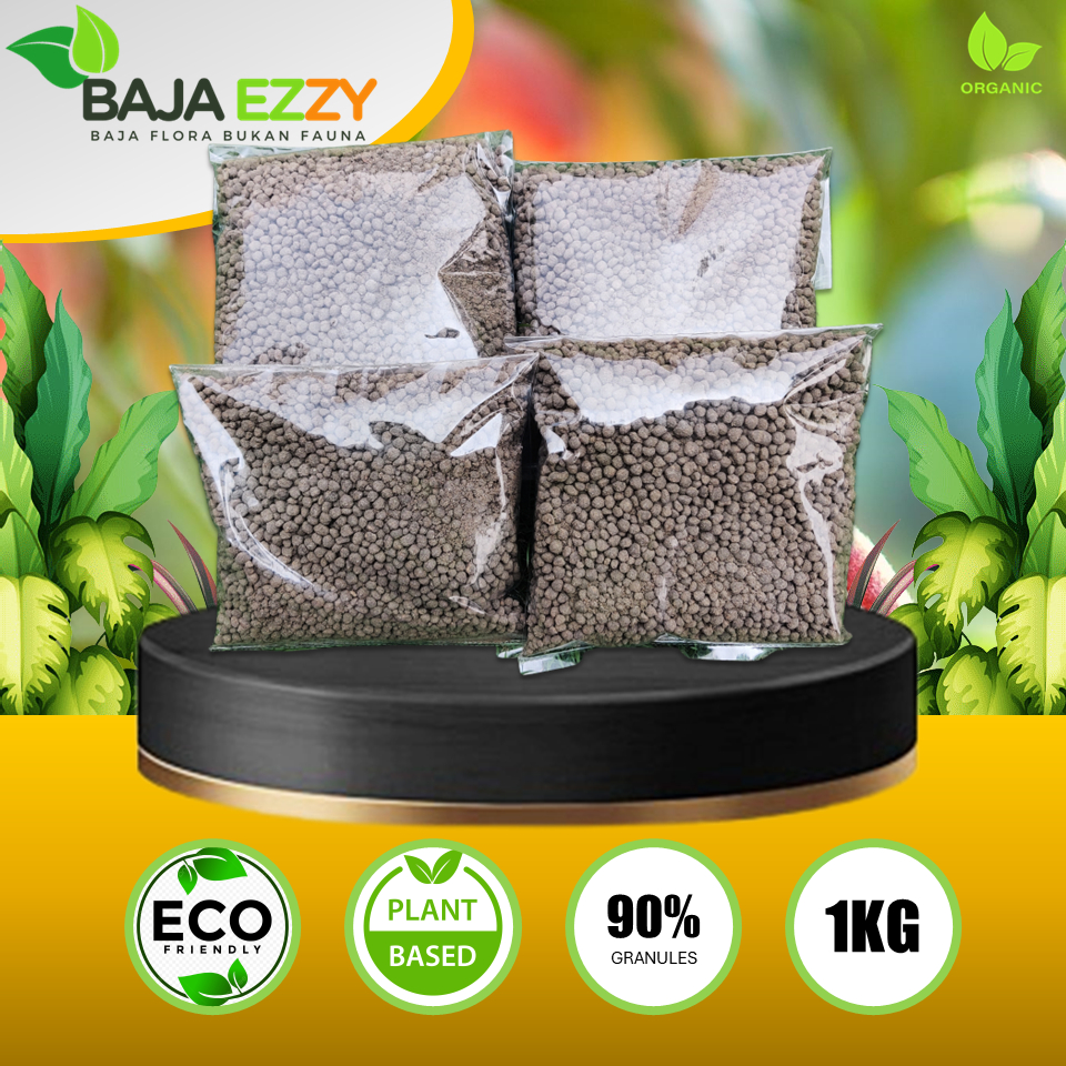 Baja Ezzy 1kg 100% Organik sesuai dalam rumah akar granules butiran ...