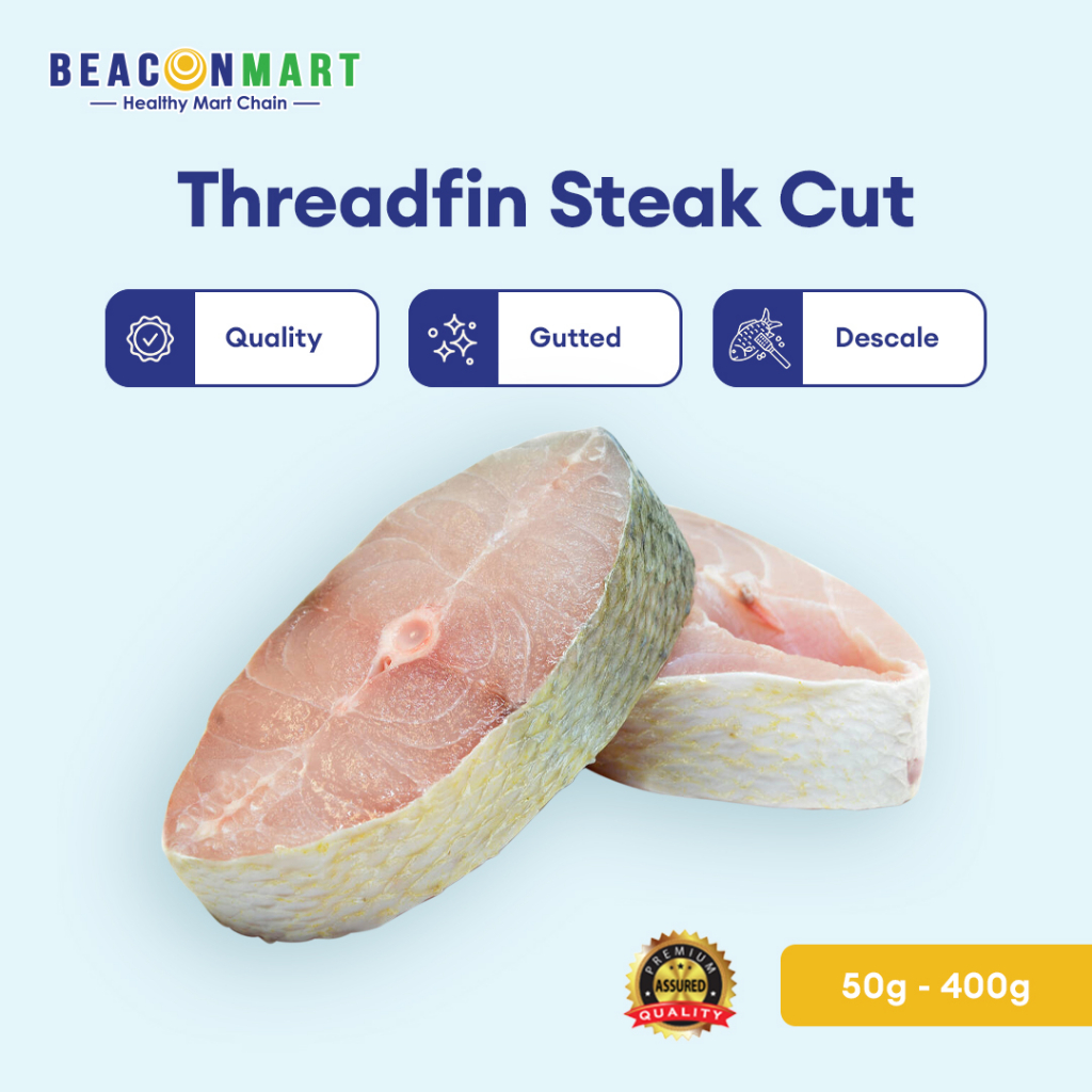 [Beacon Mart] Seafood Threadfin Steak Cut | Beku Segar Gelama Steak ...