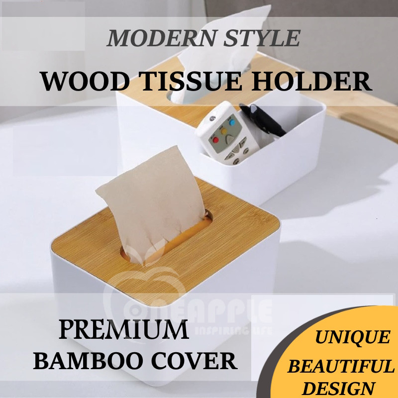 Unique Fashionable Nordic Tissue Box Wood Home Tissue Paper Dispenser ...
