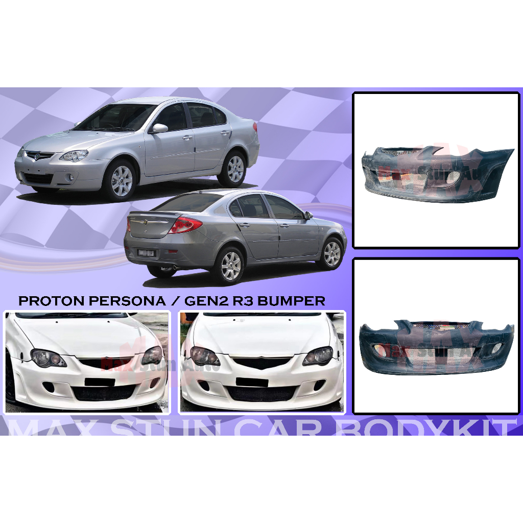 PROTON PERSONA / GEN 2 R3 FRONT BUMPER DEPAN R-3 STYLE GEN2 PERSONA ...