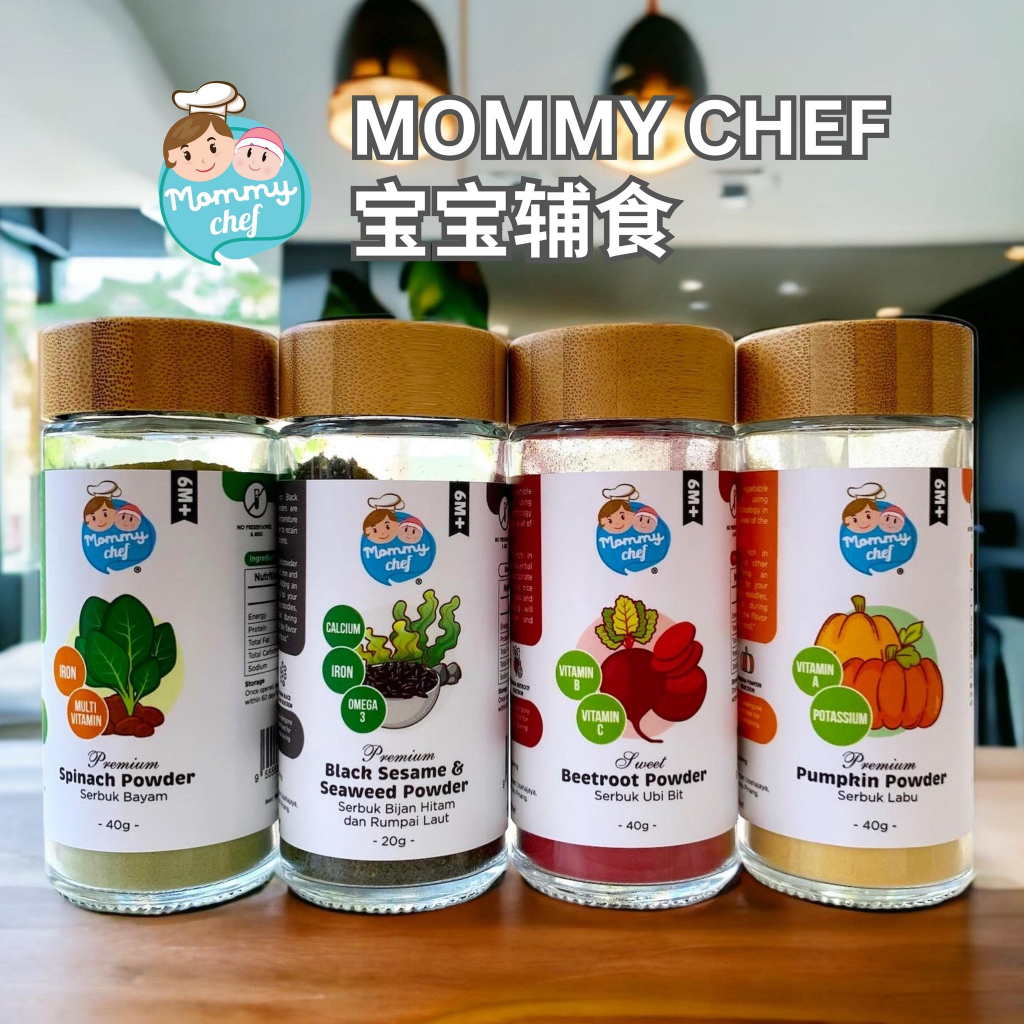 Mommy Chef Vegetable Powder - Spinach/ Beetroot/ Pumpkin/ Black Sesame ...