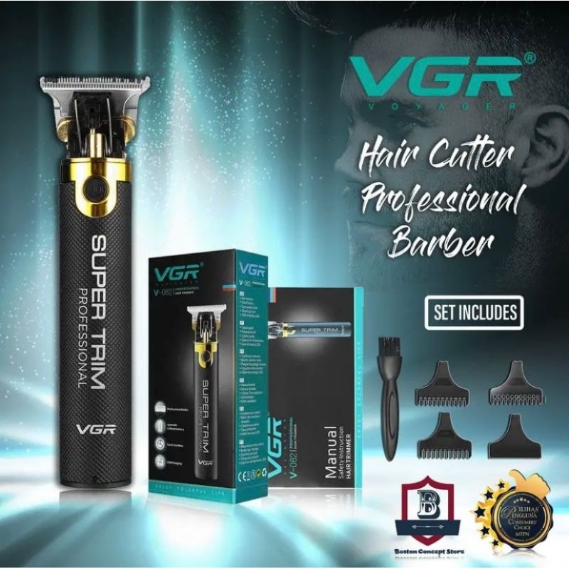 VGR V-082 Zero Adjustable Professional Rechargeable Hair trimmer Metal ...
