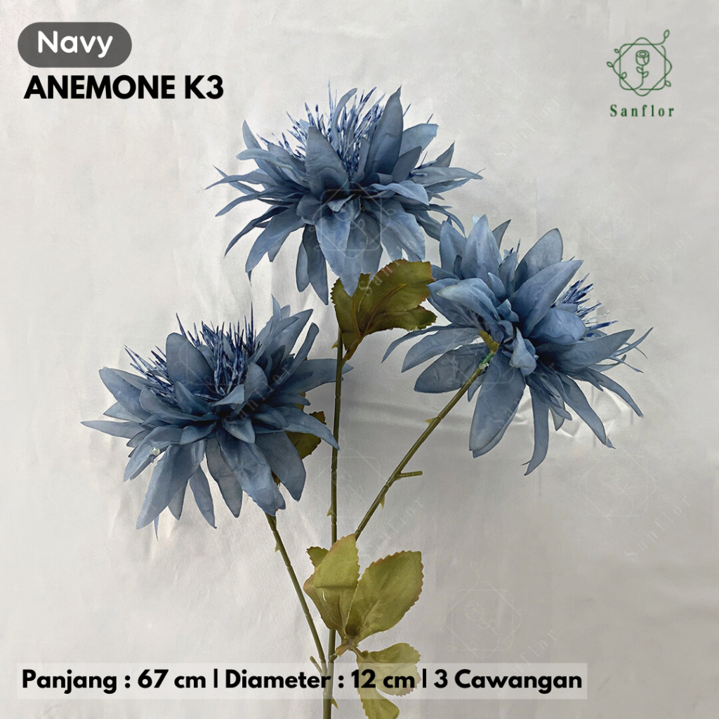 (Local Ready Stock!) BLUE/BIRU Collection Bunga Hiasan Artificial ...