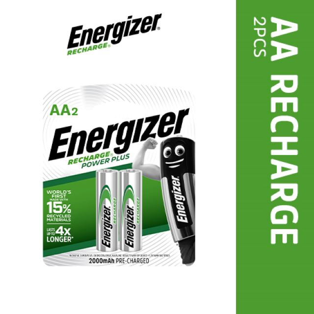 ENERGIZER RECHARGE® POWERPLUS 2PC Recharge AA | Shopee Malaysia
