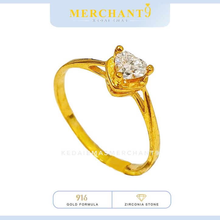 Merchant9 916 Gold Ring 6772 | Shopee Malaysia