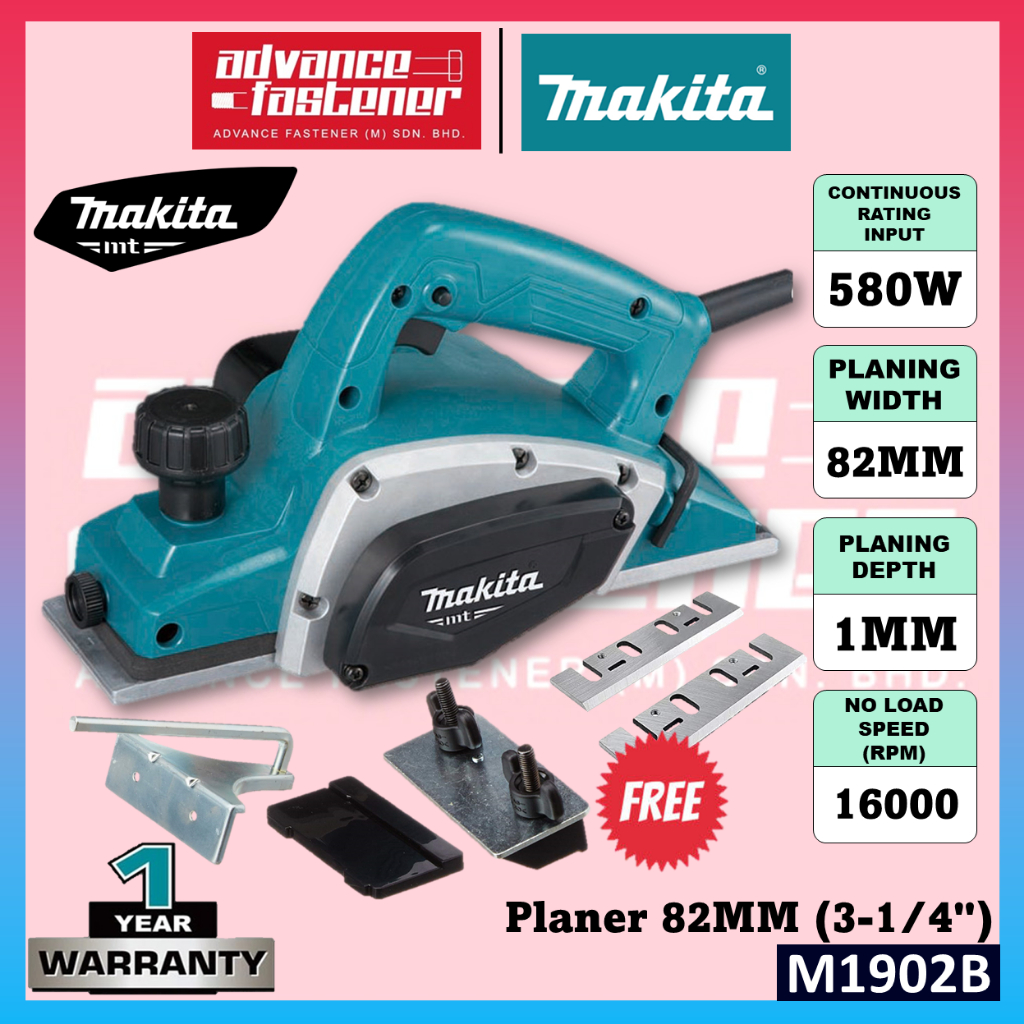 MAKITA MT Series M1902B Planer 82MM (3-1/4") | Shopee Malaysia