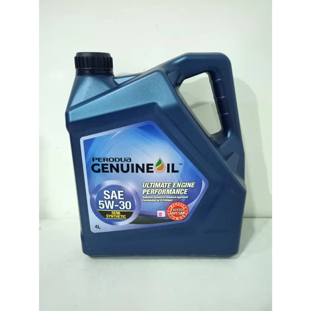 Perodua 5W30 New Packing Blue Engine Oil (4L) | Shopee Malaysia
