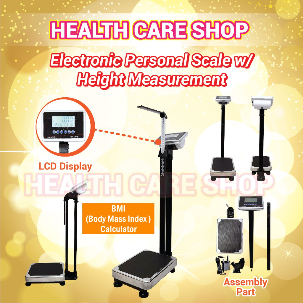Electronic Personal Weighing Scale With Height Measurement & BMI ...
