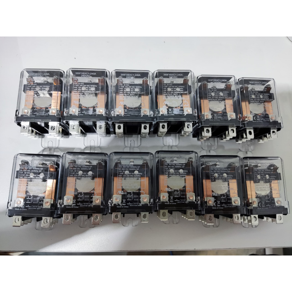 Power Relay, DPDT, side flange cover, quick connections terminals, 25A ...