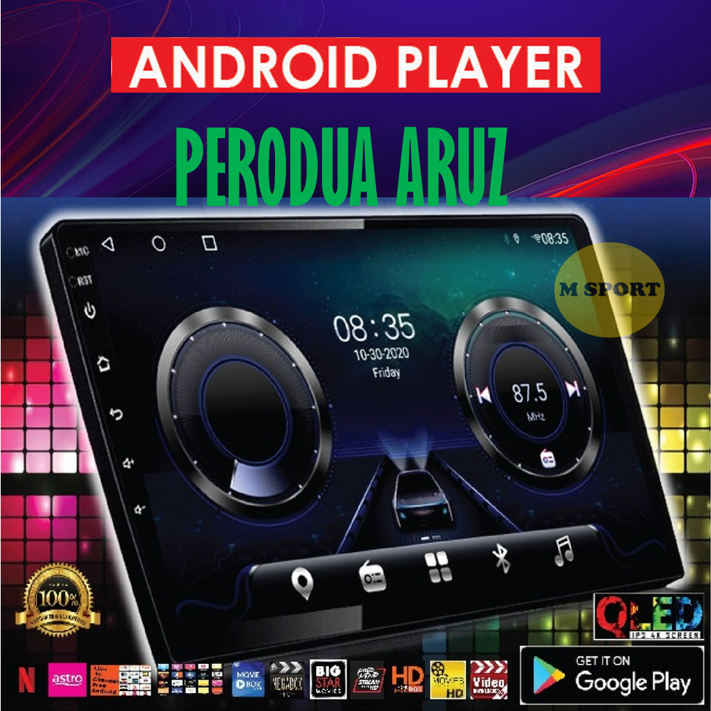 PERODUA ARUZ 10'' Inch (360 CAMERA 8GB RAM 128GB CARPLAY DSP 4G SIM ...