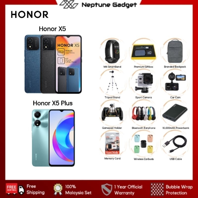 HONOR X5/X5 PLUS｜2GB RAM 32GB ROM/4GB RAM 64GB ROM | Shopee Malaysia