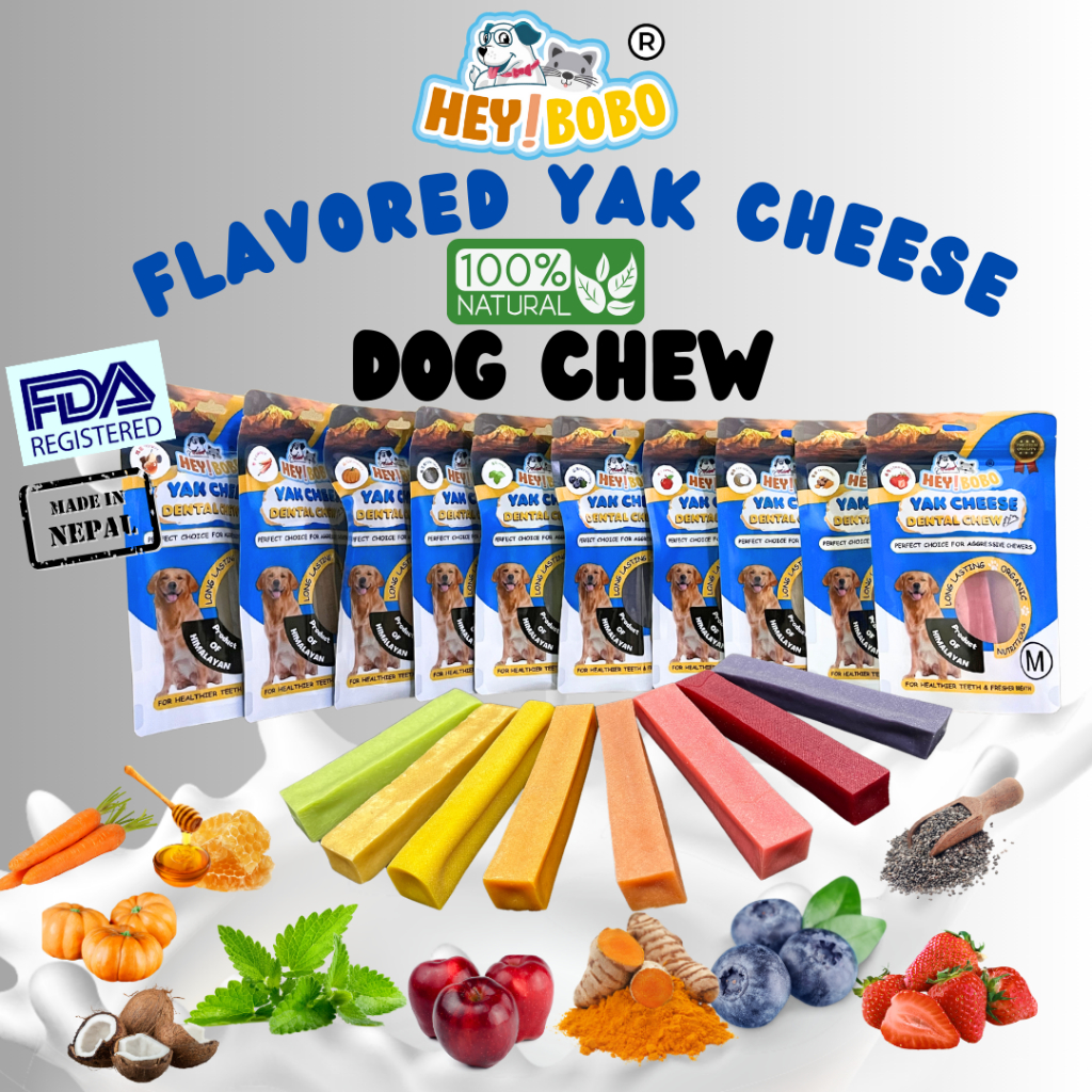 [HEY!BOBO] 🔥UNIQUE🔥NATURAL FRUIT FLAVORED Himalayan Yak Cheese Dog Chew ...