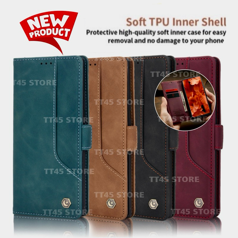 OPPO RENO 5F 7Z/8Z RENO 8T 4G 5G LEATHER POCKET MAGNET FLIP BAG CASE ...