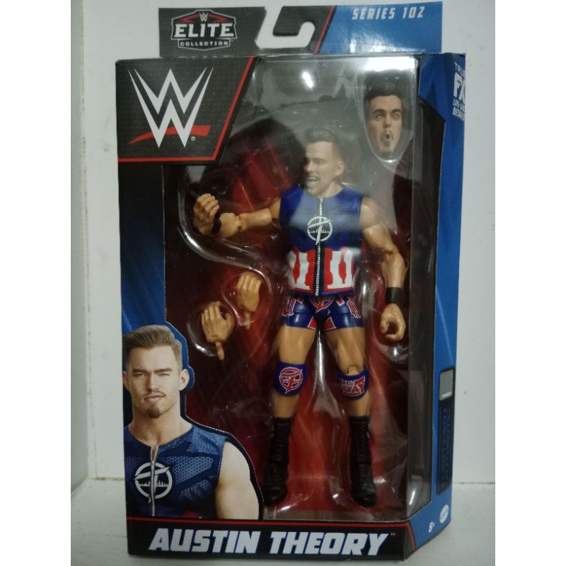 (Reserved) Mattel WWE Elite 102 Austin Theory Wrestling Action Figure ...