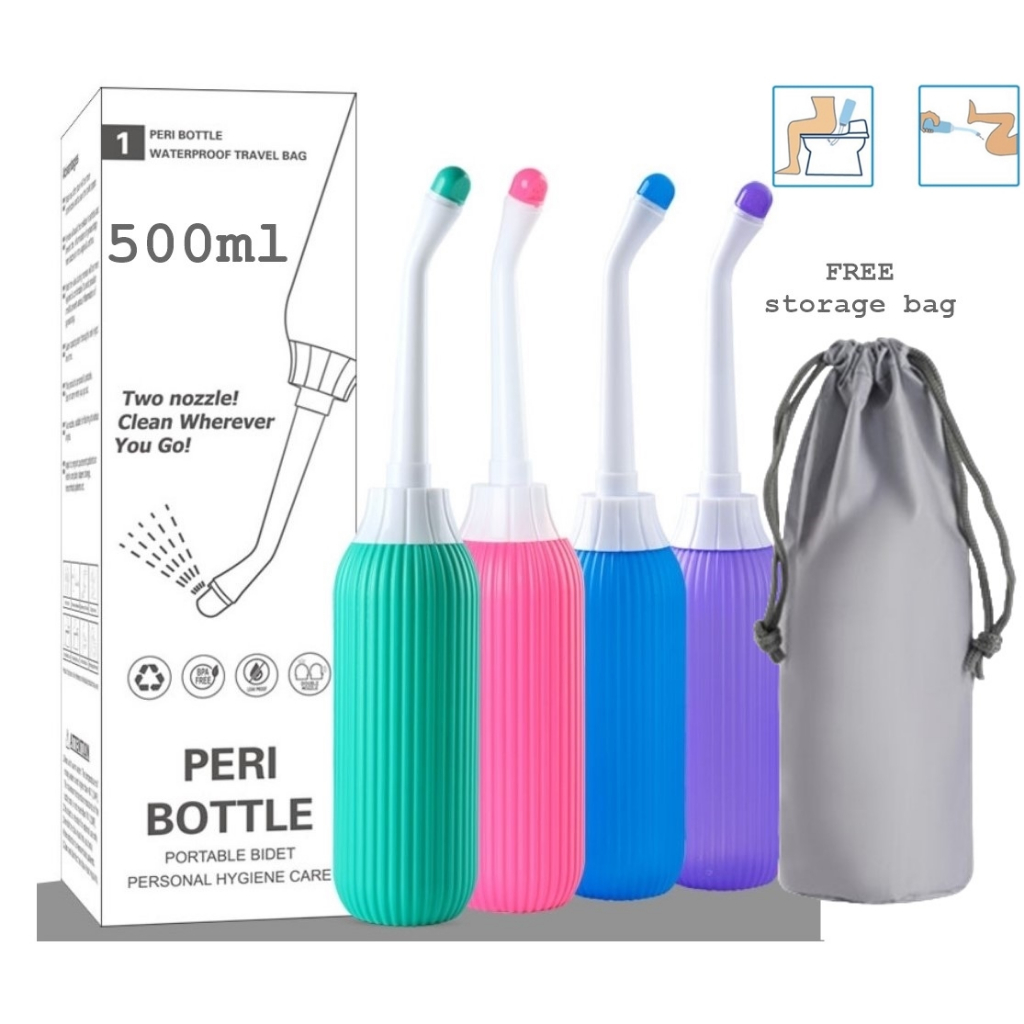 500ml Botol Bidet Spray Travel Peri Bottle Bidet Baby Perineal Buttock ...
