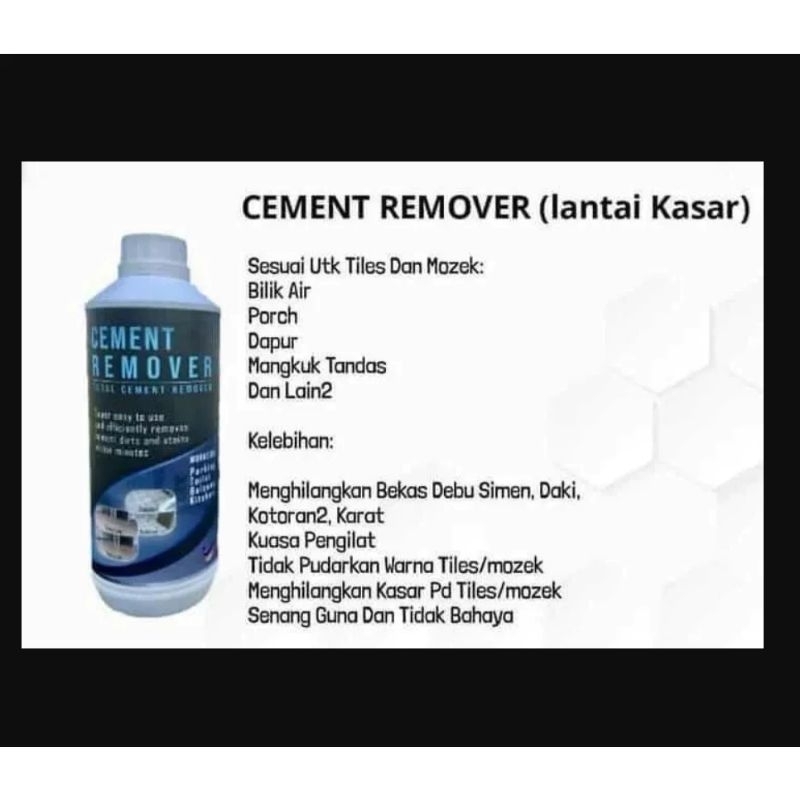 CEMENT REMOVER BERKESAN hilang capuk simen daki kulat kotor tiles ...