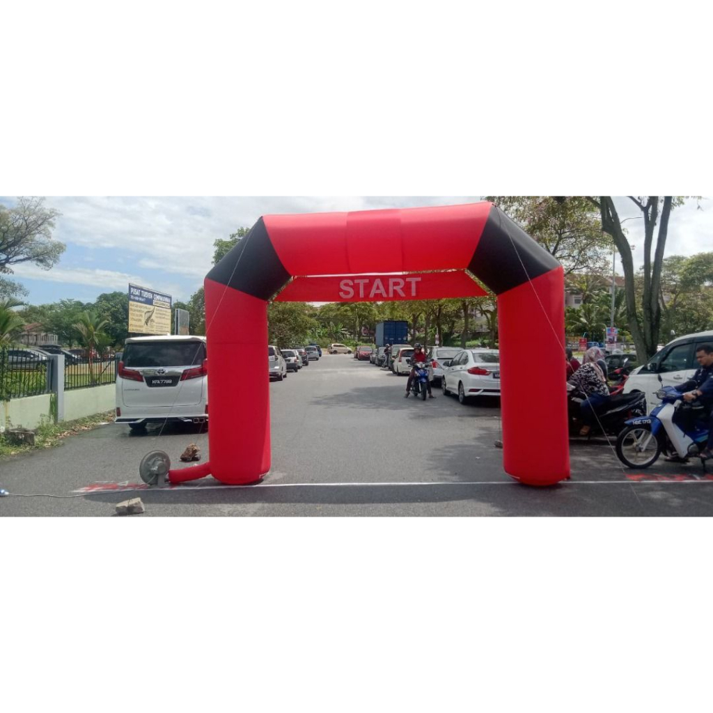 RENTAL/SEWA INFLATABLE ARCH BLACK RED | Shopee Malaysia