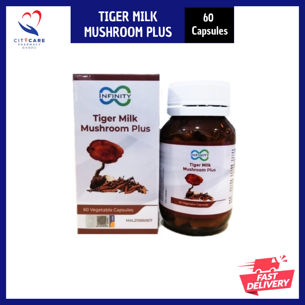 [EXP 12/26] Infinity Tiger Milk Mushroom Plus (60 vegetable capsules ...