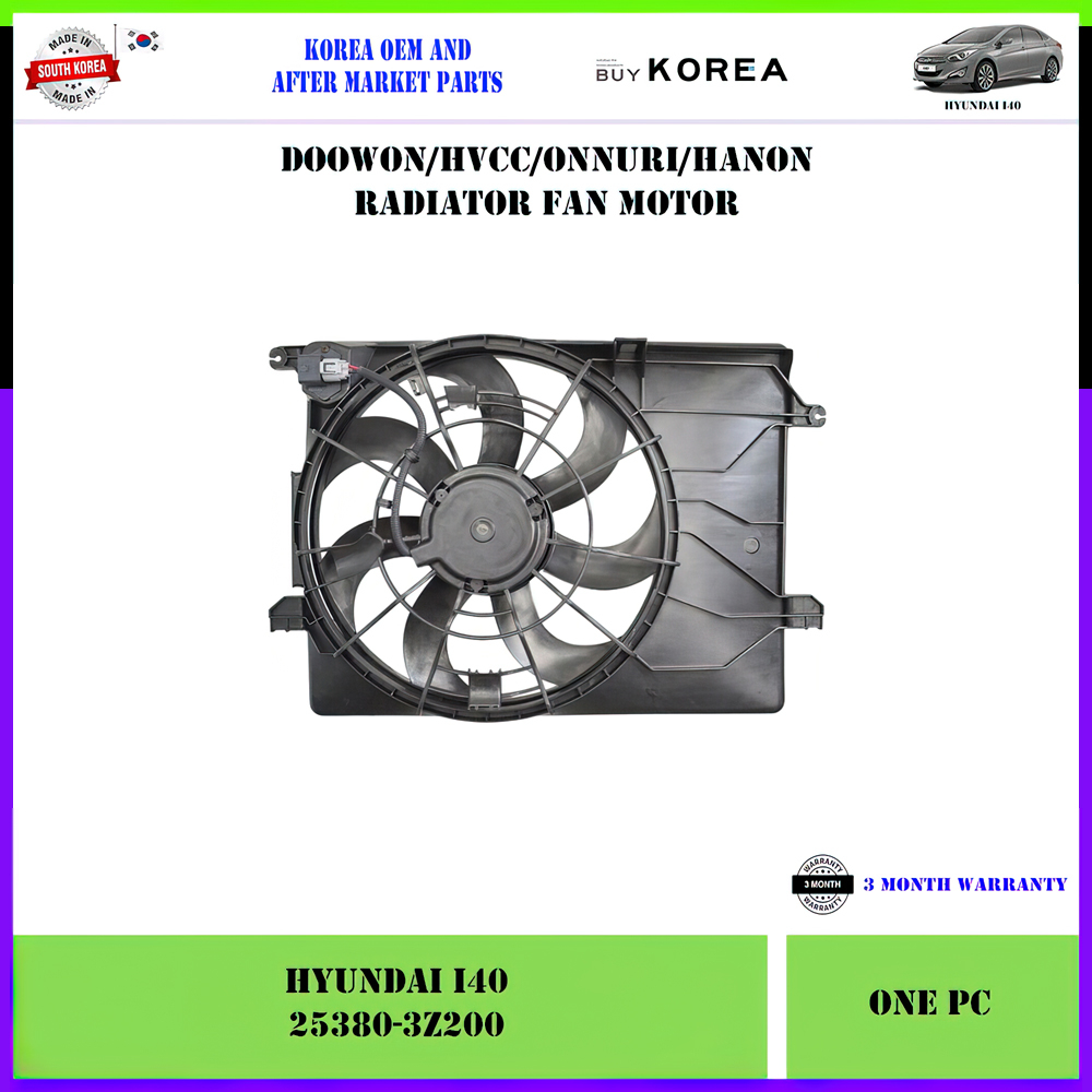 Hyundai I40 Korea Aftermarket Radiator Fan Motor (25380-3Z200) | Shopee ...