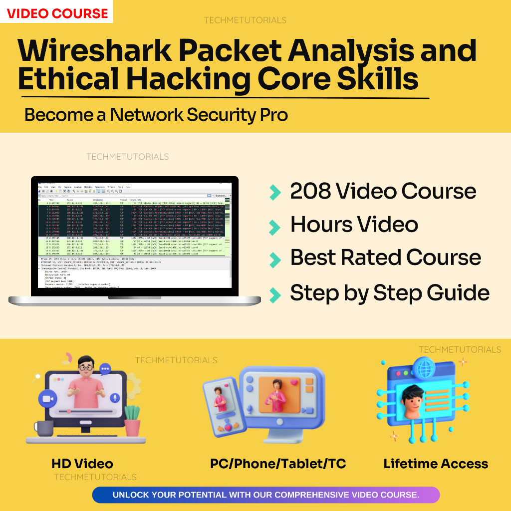 Wireshark Packet Analysis and Ethical Hacking Core Skills - Become a Network Security Pro ...