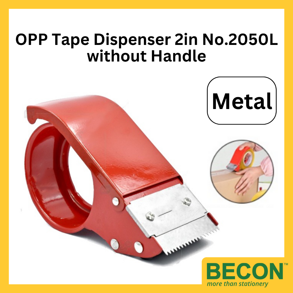 OPP Tape Dispenser 2in No.2050L without Handle (Metal) | Shopee Malaysia