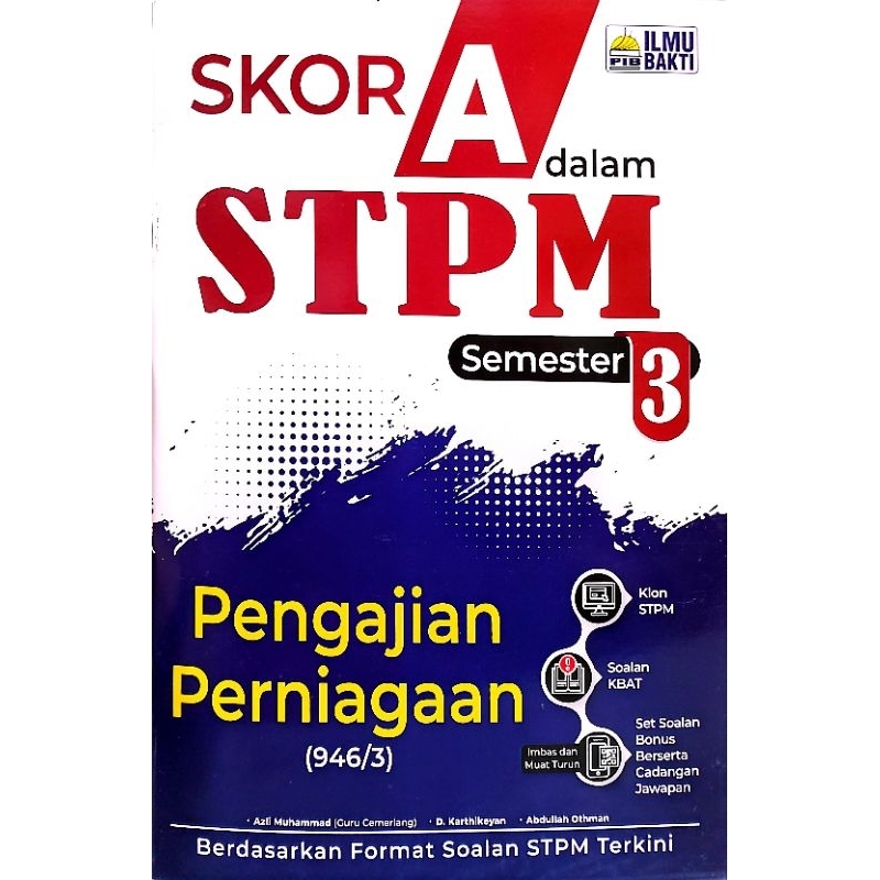 Buku Latihan Stpm Skor A Dalam Stpm Semester 3 Penerbit Ilmu Bakti