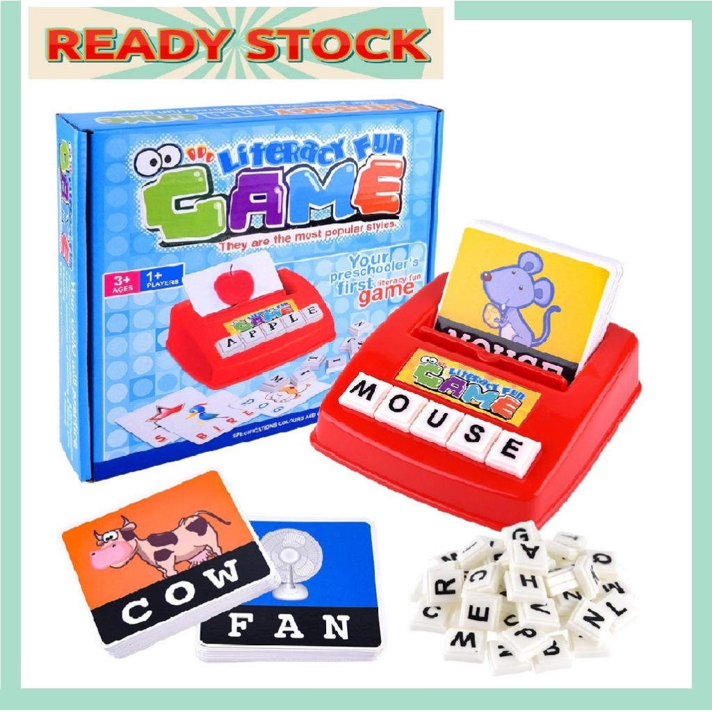 Spelling Literacy Kids Early Learning Scrabbling Fun Toys Game Best ...