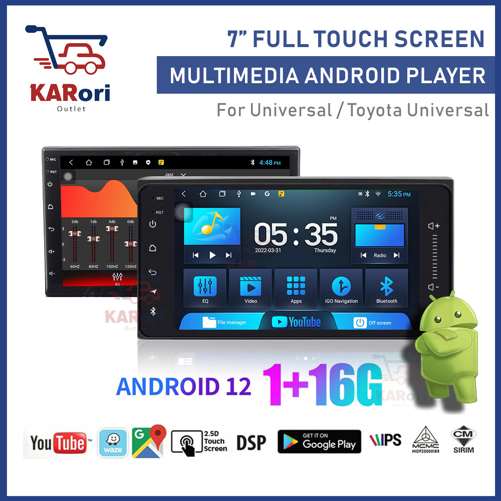 7 INCH UNIVERSAL CAR ANDROID PLAYER / TOYOTA UNIVERSAL DOUBLE DIN ...