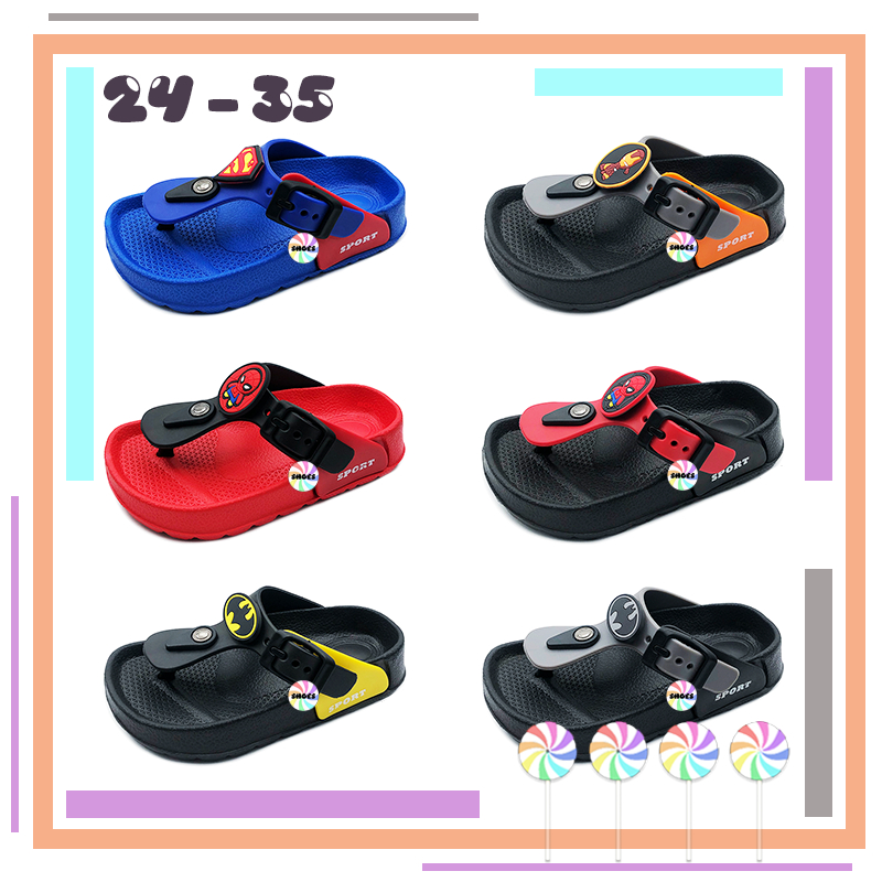 CSMY Boy's Summer Cartoon Kids Slippers | Super Hero Shoes Sandals ...
