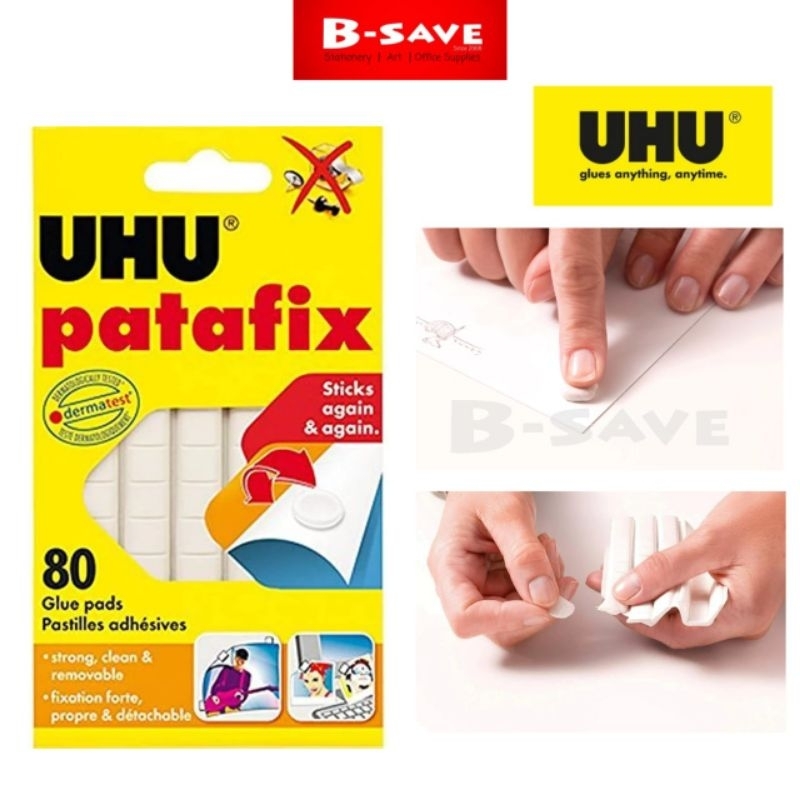 UHU Patafix Glue Pads Tack It 80's | Shopee Malaysia
