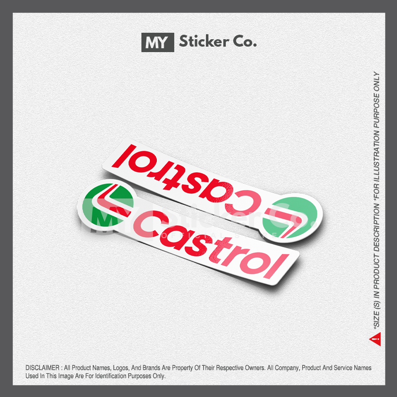 Sticker - Castrol New(Pair - 2 Pieces/Set) | Shopee Malaysia