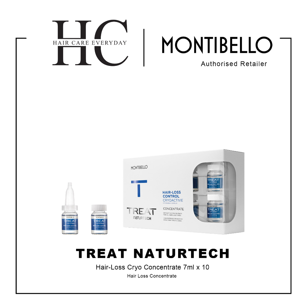 Montibello Treat NT Hair Loss Cryo Concentrate 10x 7ml ( Anti Hair Loss ...
