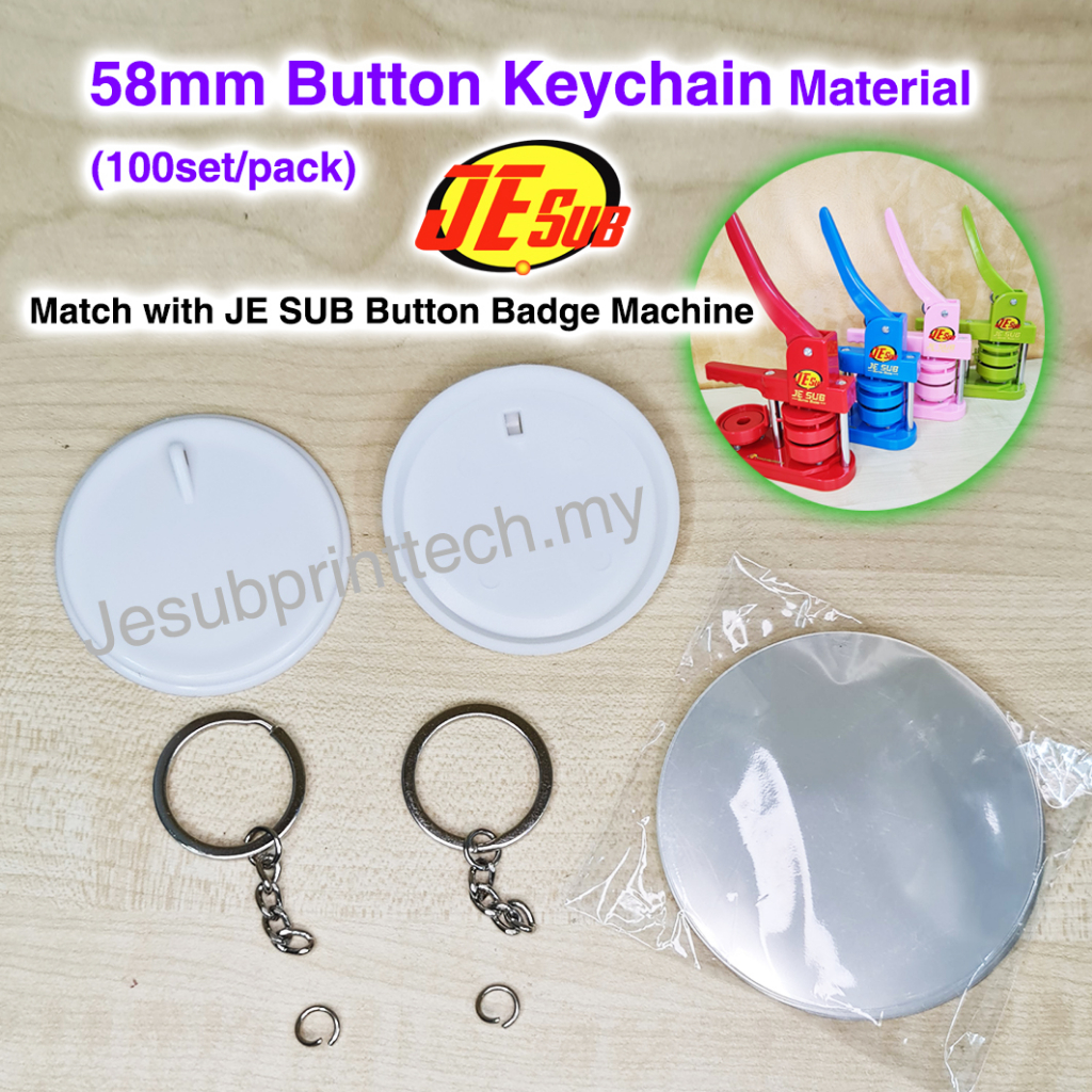 Button Badge Keychain 58mm - Special for JE SUB Button Badge Machine ...