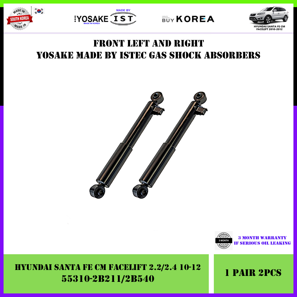 Hyundai Santa Fe CM Facelift 2010-2012 Rear Left And Right Yosake Istec Shock Absorbers (55310 ...