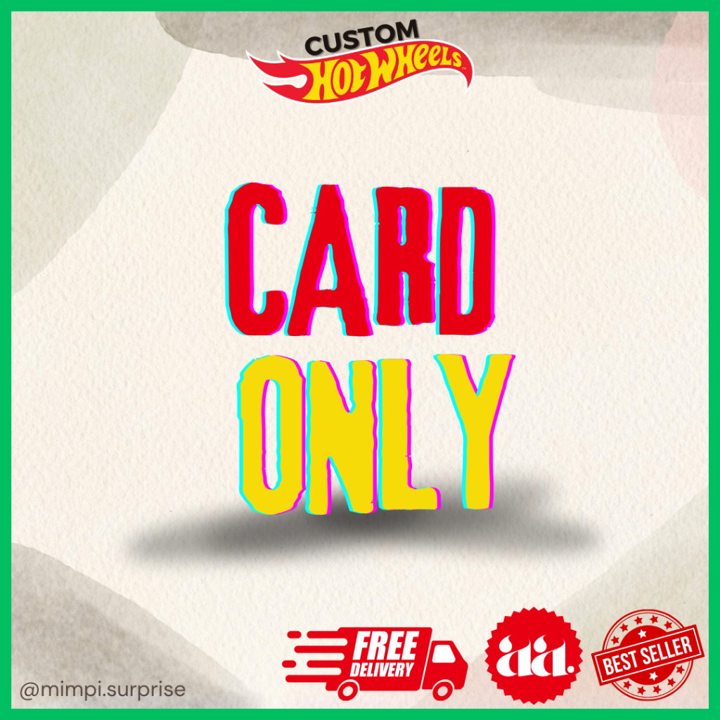 🔥CARD ONLY🔥 CUSTOM HOTWHEELS [READYSTOCK]🔥 Original Mattel Hot Wheels ...
