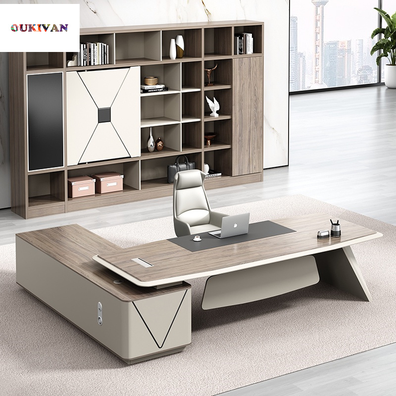 Office Desk Meja Pejabat Modern Simple Office Table Boss Desk Meja Boss ...