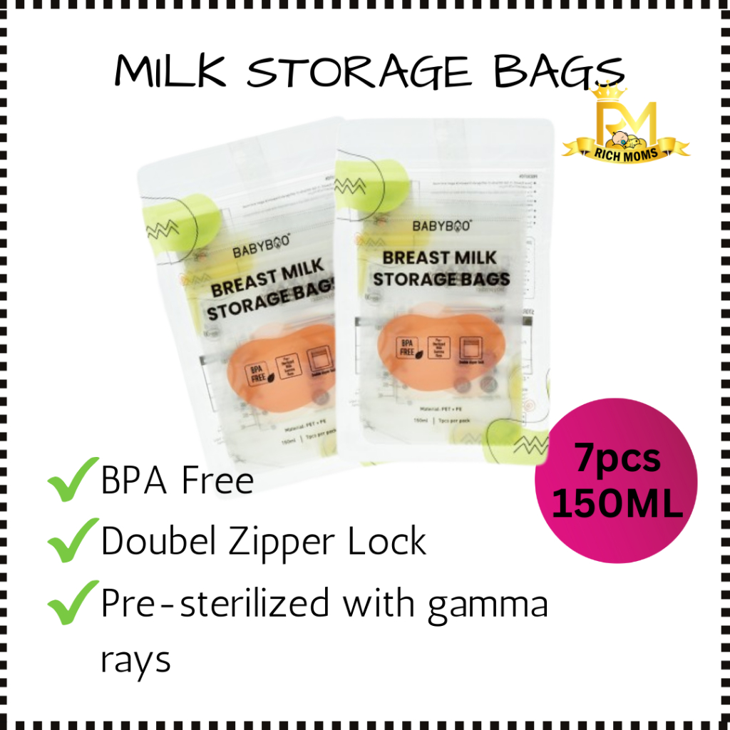 BreastMilk Storage Bags Double Ziplock Plastik Simpan Susu 150ML ...