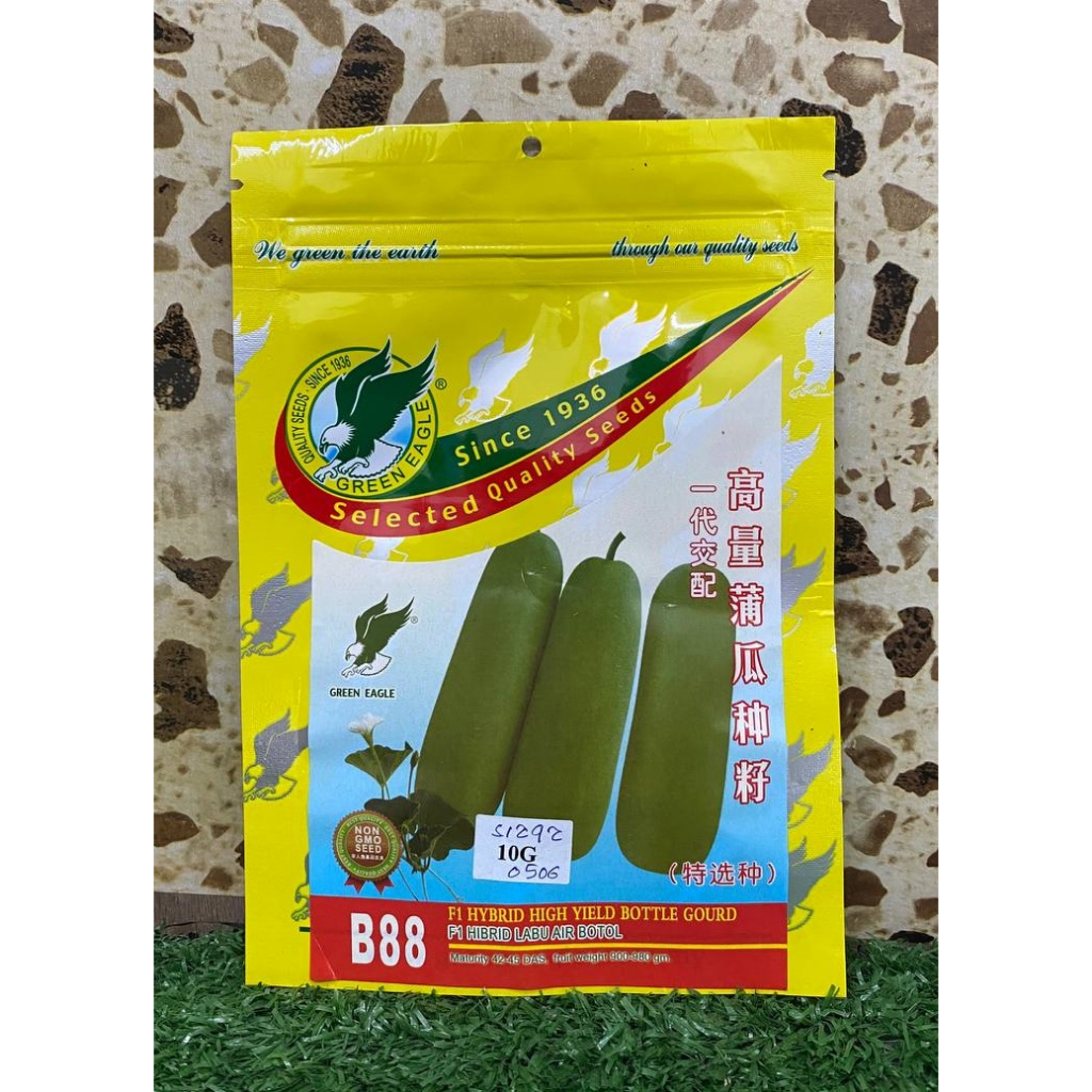 Benih Labu Air Botol/Bottle Gourd Hibrid F1 GREEN EAGLE B88 (10gm ...