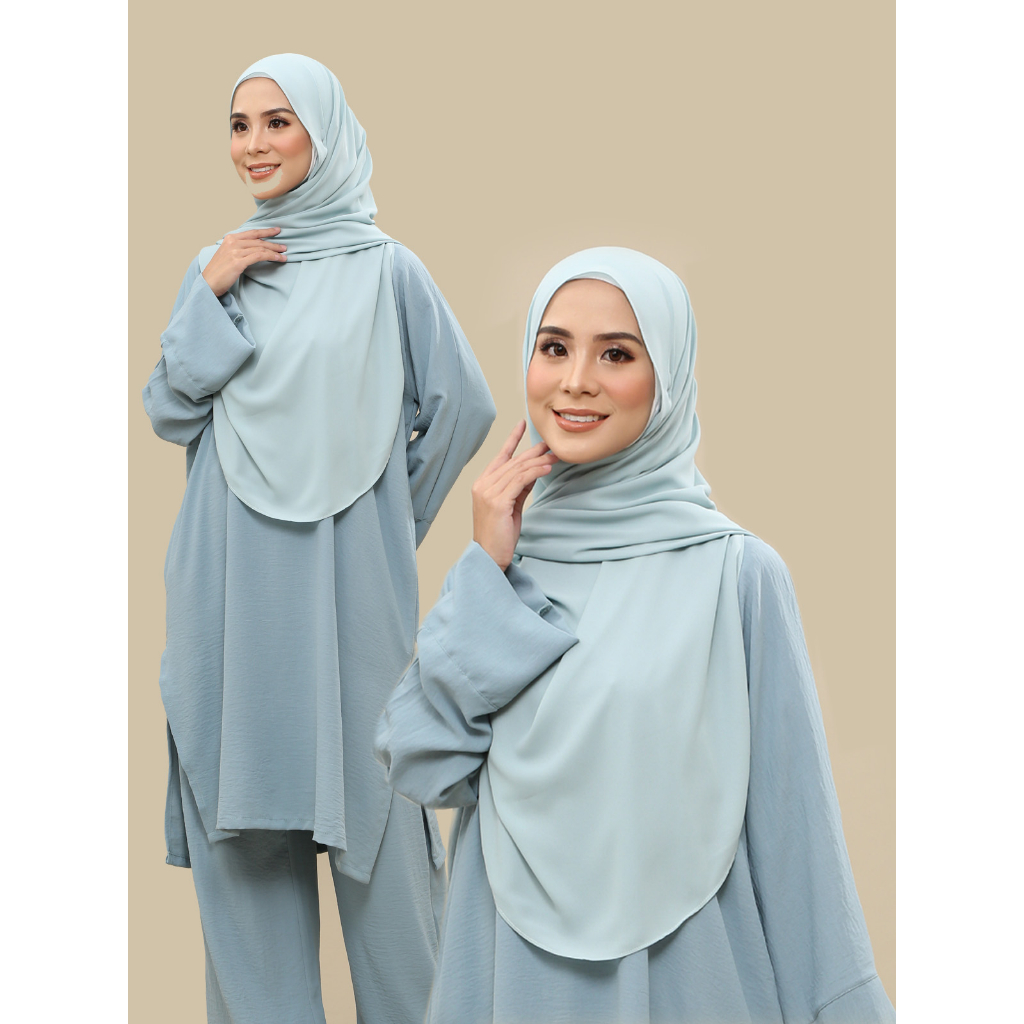 Purdah Sahaja Purdah Chiffon matching with Bshawl & Aisyaa Purdah Dua ...