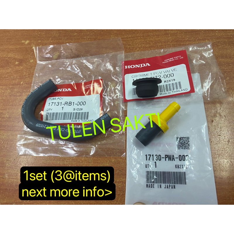 HONDA CITY TMO / JAZZ GE (2009-2013) PCV VALVE & PCV HOSE 17130-PWA-003 ...