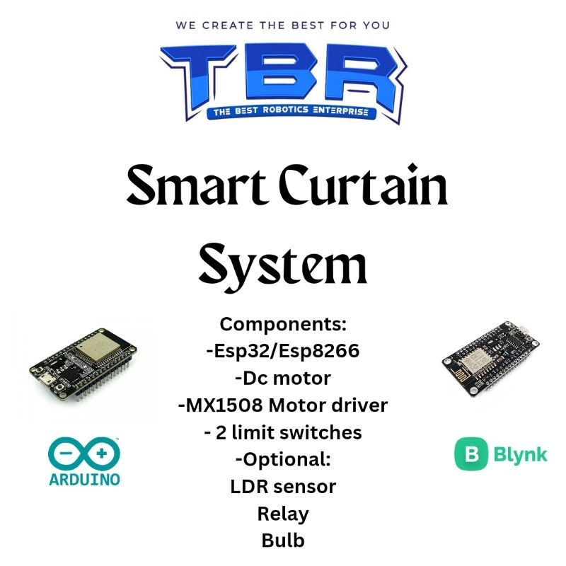 Smart Curtain System (IOT) || Esp32 || Esp8266 || Coding fyp | Shopee Malaysia