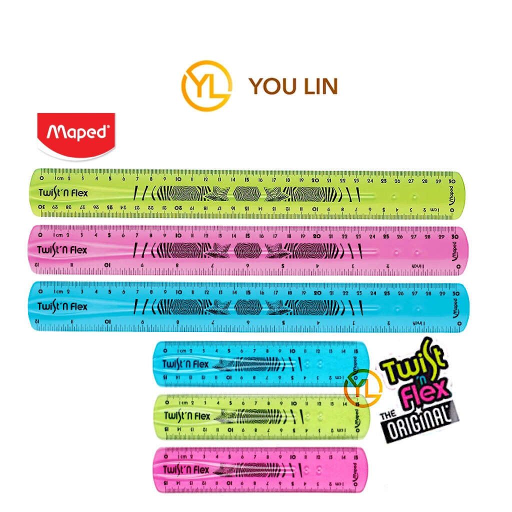 Maped Twist and Flex Ruler - 15cm / 30cm | Shopee Malaysia