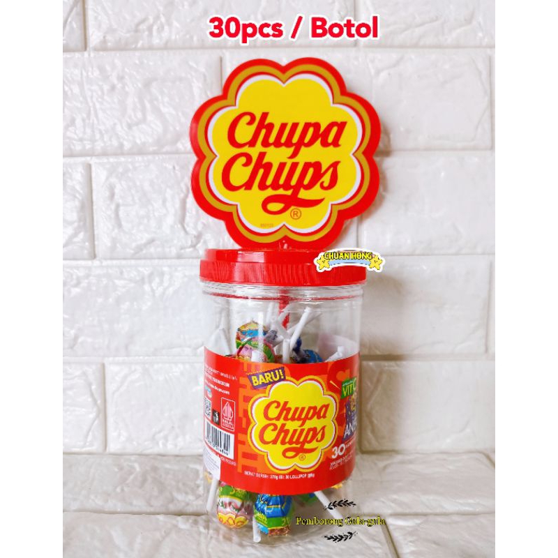 Chupa Chups Lollipop 30pcs / Jar | Shopee Malaysia