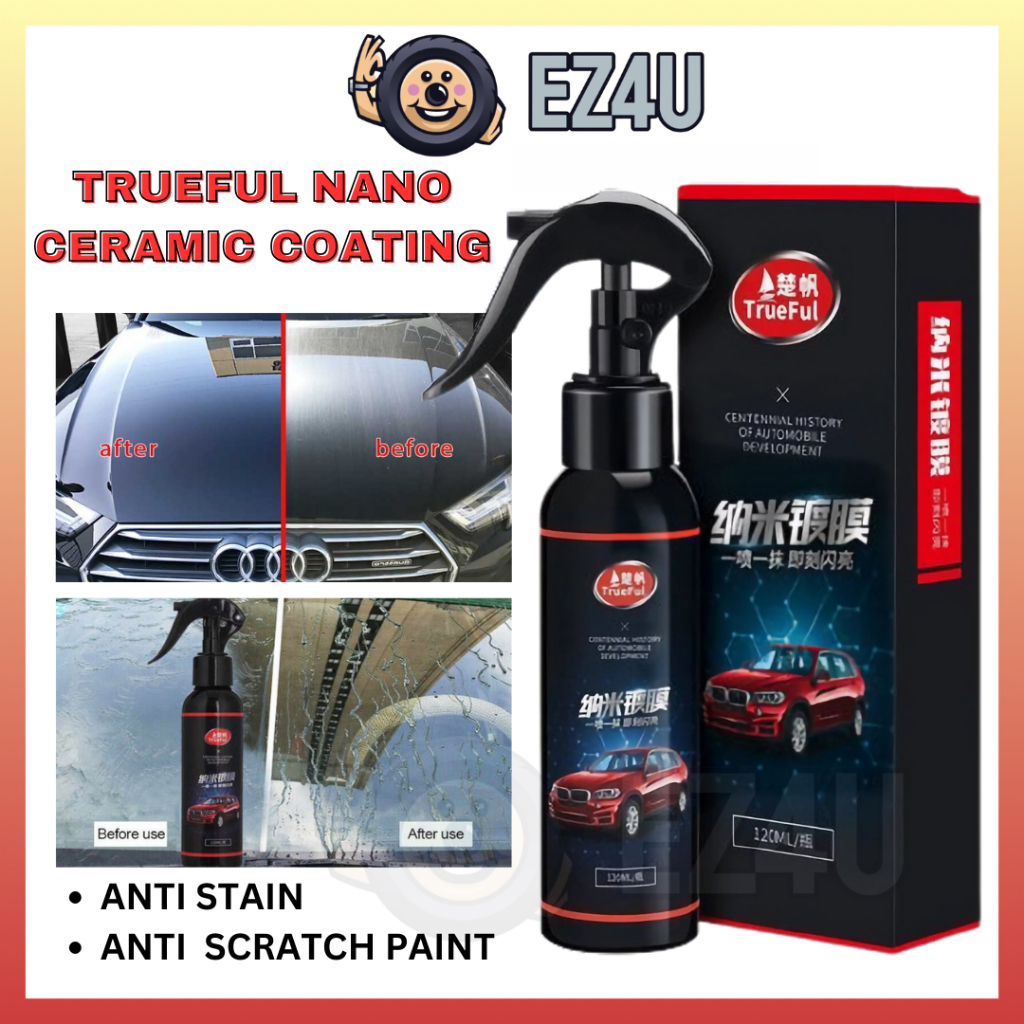 [EZ4U] TrueFul Nano Coat Nanotech Wax Polish Liquid Super Ceramic Car ...