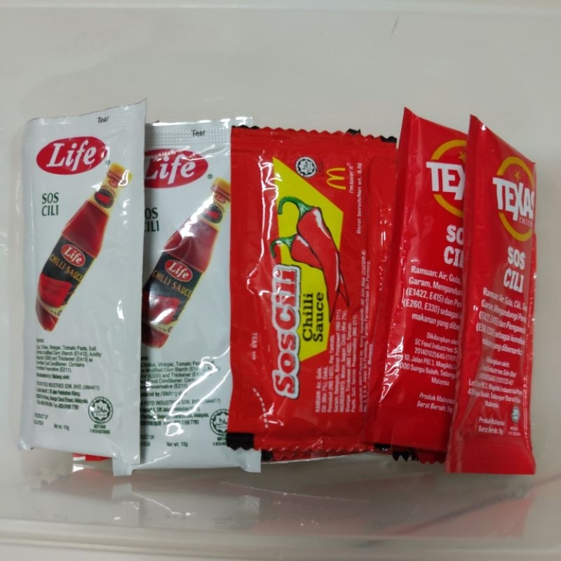 Chili Sauce Sachet / Sos Cili Paket | Shopee Malaysia
