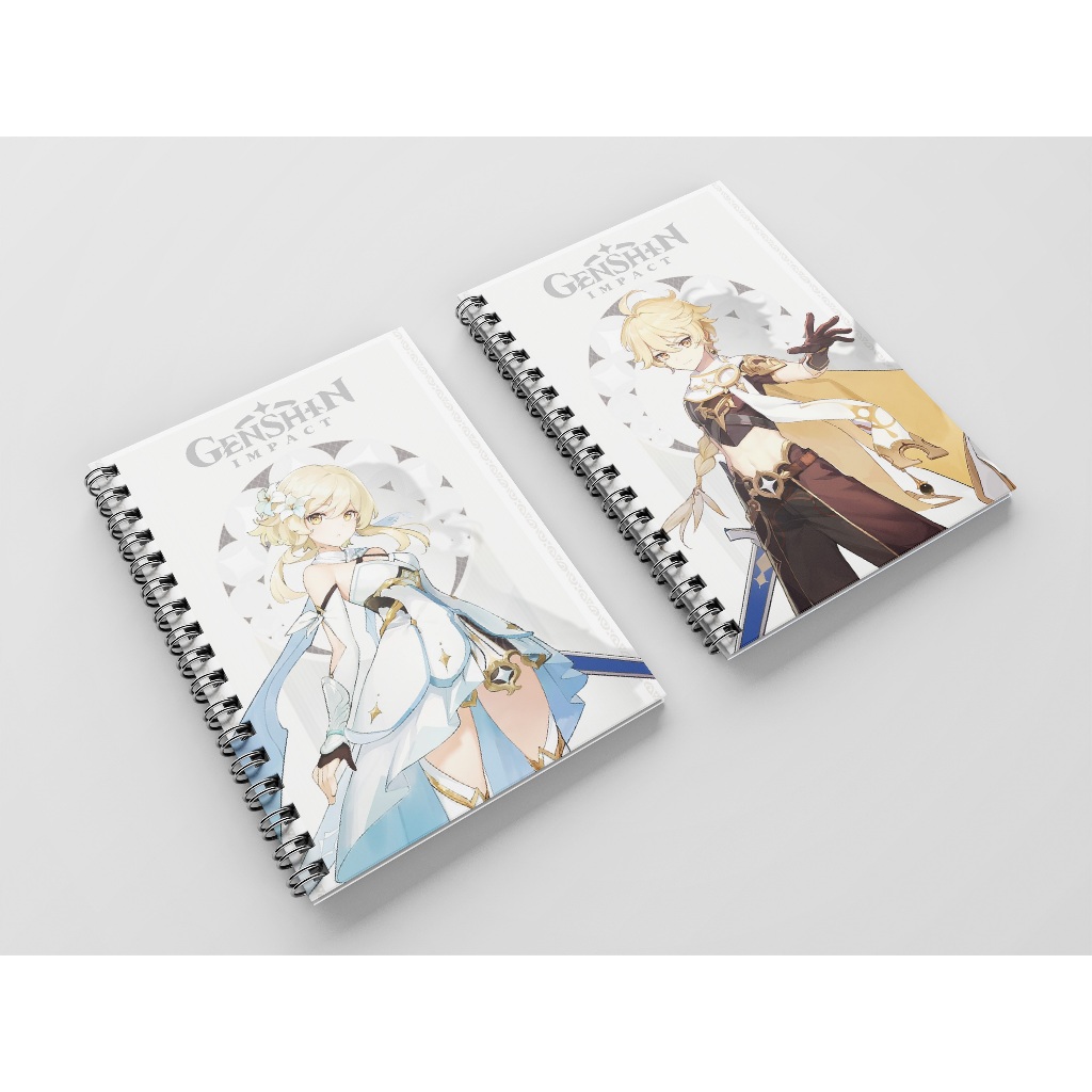 Genshin Impact Theme Notebook | Buku Nota -Blank-Line-Dot-Grid | 100pgs ...